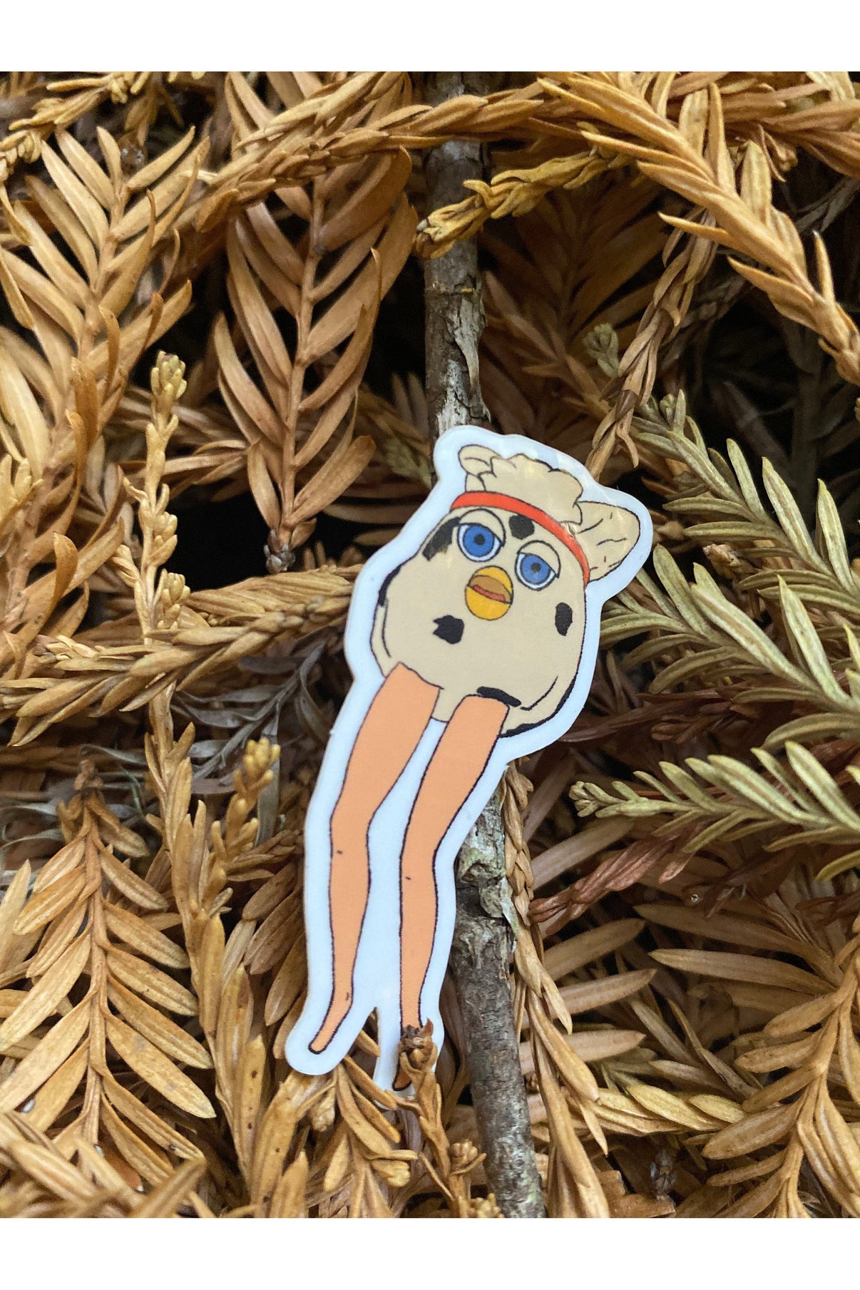 Cursed Furby - Barbie Legs Mini Sticker – Fiat Lux Illustration